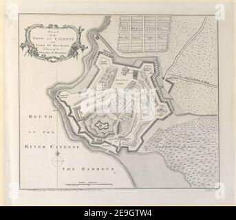 Plan of the town of Cayenne and Fort St. Michael , Cayenne French ...