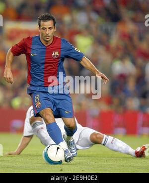 FC Barcelona's Ludovic Giuly during the Spanish First Division soccer ...