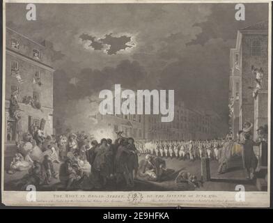 Riot in Broad Street, London, 1780, (1790). Artist: James Heath Stock ...