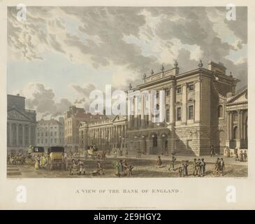 A View of the Bank of England 1816 by Daniel Havell Stock Photo - Alamy
