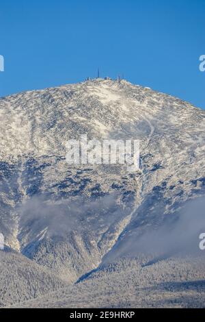 The winter summit of Mt Washington, New Hampshire Stock Photo - Alamy