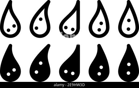 Black and white vector water drops seamless pattern. Black and white ...
