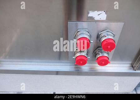 Building FDC Fire Department Connection for sprinkler system Stock ...