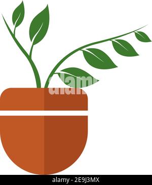 houseplant in pot Stock Vector Image & Art - Alamy