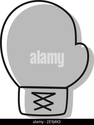 Fist icon isolated on grey background. Vector illustration. Eps 10 ...