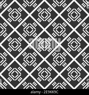 Abstract seamless rhombuses pattern. Tribe motif. Ethnic wallpaper ...