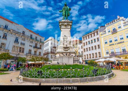 COIMBRA, PORTUGAL, MAY 20, 2019: Monument to Joaquim António de Aguiar ...