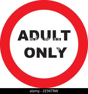 adults only stamp. adults only round sign. label on transparent ...