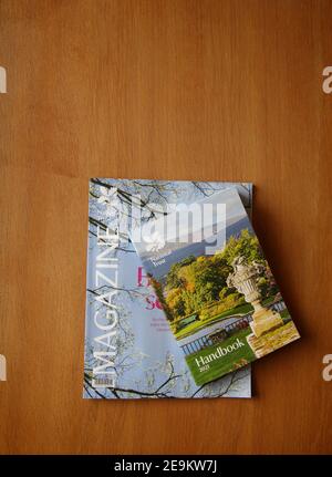2021 National trust handbook, magazine and car window sticker Stock ...