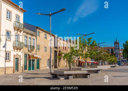 VILA REAL, PORTUGAL, MAY 25, 2019: View of cathedral of Vila Real in ...