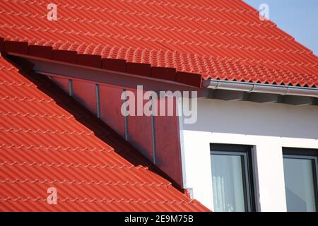 Roof dormer with stainless steel cladding Stock Photo - Alamy