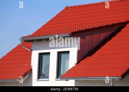 Roof dormer with stainless steel cladding Stock Photo - Alamy