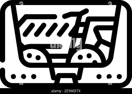 scale model toy line icon vector illustration Stock Vector Image & Art ...