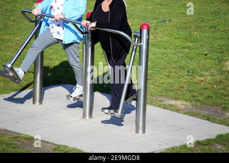 Sport playground for seniors Stock Photo - Alamy