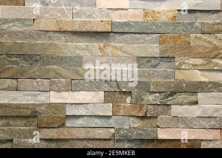 Masonry with natural stone cladding Stock Photo - Alamy