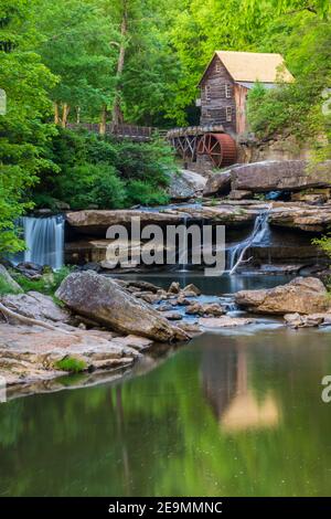 spring images in Babcock State park in West Virginia Stock Photo - Alamy