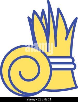 Hay icon vector, filled flat sign, solid pictogram isolated on white ...