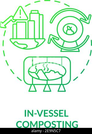 composting waste sorting line icon vector illustration Stock Vector Image & Art - Alamy