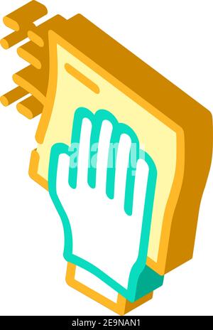 Wipe Dust icon. 3d illustration from cleaning collection. Creative Wipe ...