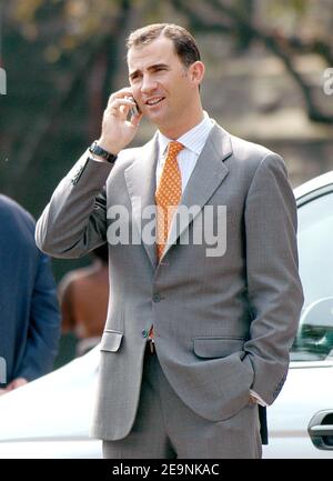 EXCLUSIVE. Crown Prince Felipe of Spain leaves Georgetown University ...