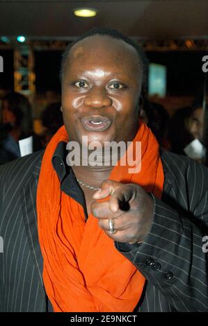 French TV presenter Magloire arrives in the 'Village', the VIP area of ...