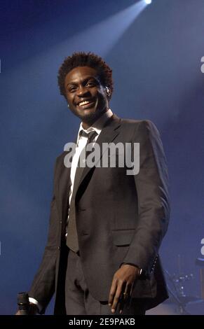 French singer Corneille performs live at Zenith concert hall in Paris ...