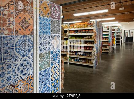 Portugalia marketplace store in Fall River Massachusetts Stock Photo ...
