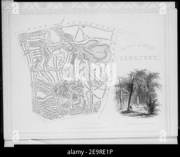 Map of the cemetery of Mount Auburn, Boston , Cemeteries, Massachusetts ...