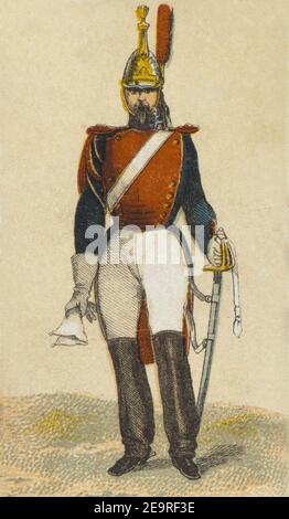 Mounted guard of Paris, 1853 Stock Photo - Alamy