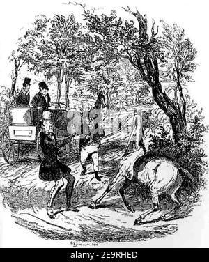 'Mr. Winkle Soothes the Refractory Steed' is an illustration by Robert ...
