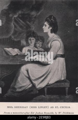 Mrs Sheridan (Miss Linley Stock Photo - Alamy