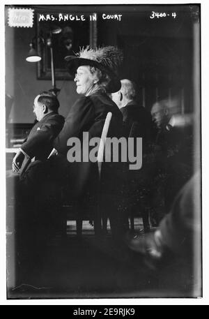 Mrs. Angle in court Stock Photo - Alamy
