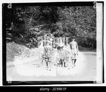 Mrs. Broussard & children Stock Photo - Alamy