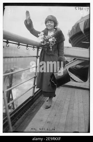 Mrs. Geo. Allen Stock Photo - Alamy