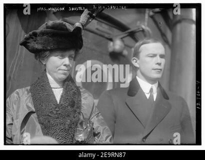 Mrs. Morgan Shuster and Mr. Shuster Stock Photo - Alamy