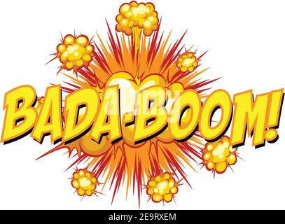 Comic speech bubble with bada-boom text illustration Stock Vector Image ...