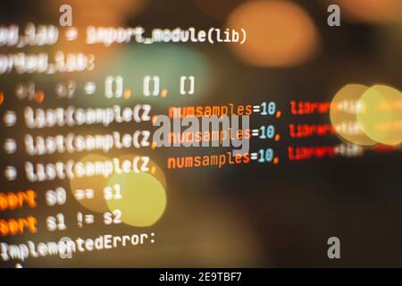 CSS, JavaScript and HTML usage. Monitor closeup of function source code ...