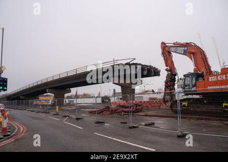The Birmingham Perry Barr Flyover part of the Walsall Road. The Flyover ...