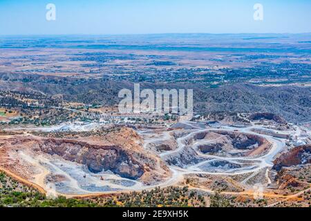 Open mine in the northern cyprus Stock Photo - Alamy