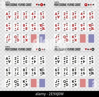 Professional Playing Cards with Barcode (Plus Backs). Transparent ...