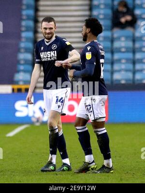 Mahlon Romeo of Millwall celebrates after scoring during the Sky Bet ...