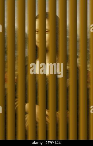 Mona Lisa modified, appropriation art Stock Photo - Alamy