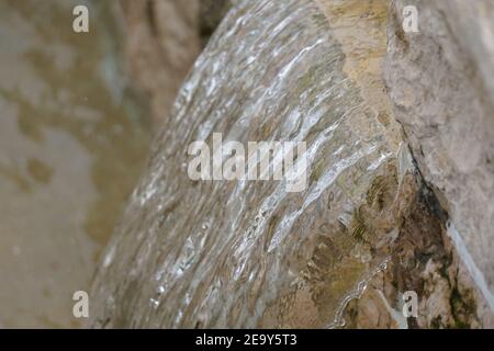 waterfall stream lake water droplets of water Stock Photo - Alamy
