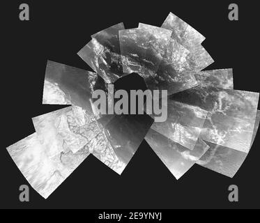 Space Probe Huygens Landing on Titan Stock Photo - Alamy