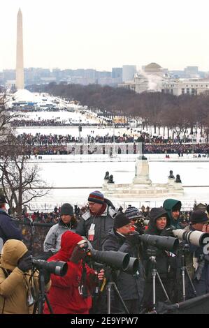 General views of the Capitol during the Inauguration ceremonies on ...