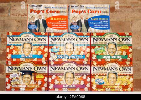 U.S. actor Paul Newman's food product named 'Newman's Own', New York ...
