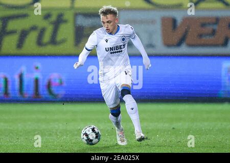 BEVEREN, BELGIUM - FEBRUARY 6: Noa Lang of Club Brugge during the Pro ...