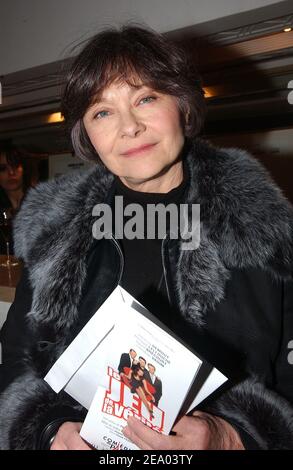 French actress Macha Méril on the set of the first episode of the TV ...