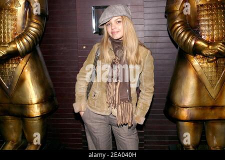 French singer Severine Ferrer attends the 'Deja vu' premiere held at ...