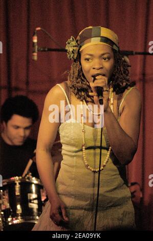 "French singer Princess Erika presents her new opus album ""A l'epreuve ...